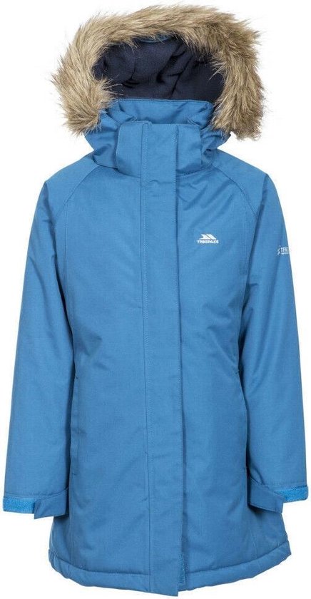 Trespass Childrens Girls Fame Waterproof Parka Jacket (Cosmic Blue ...