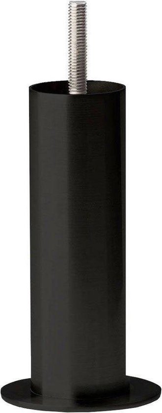 Ronde zwarte meubelpoot 17 cm (M8) | bol