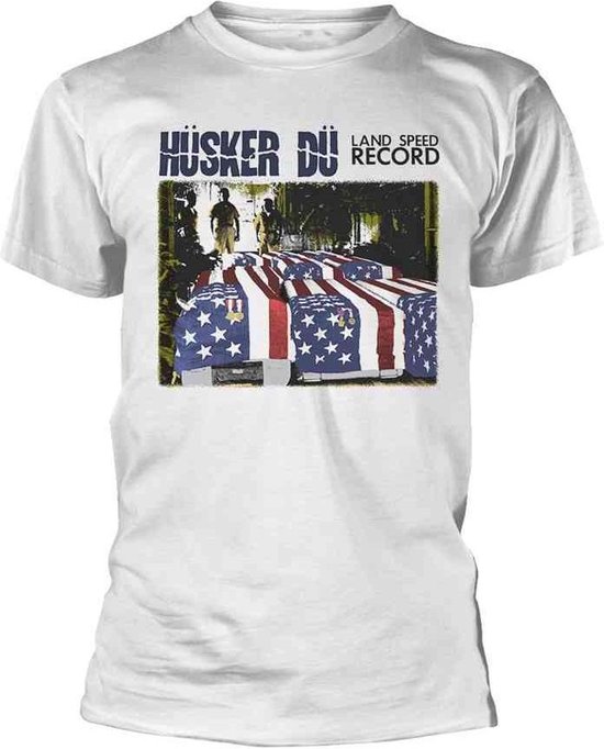 Hüsker Dü Heren Tshirt -XL- Land Speed Record Wit | bol