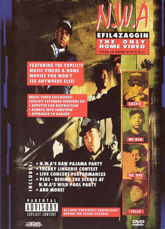 EFIL4ZAGGIN: The Only Home Video [Video/DVD], N.W.A | Muziek | bol