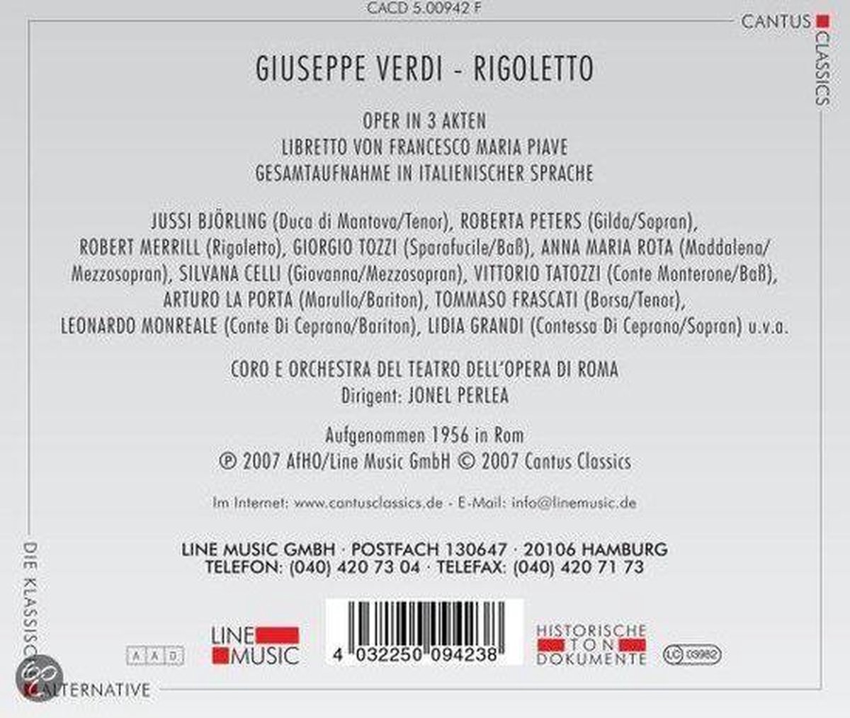 Rigoletto, G. Verdi | CD (album) | Muziek | bol