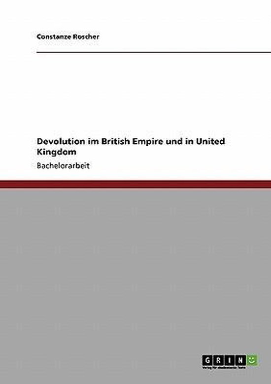 Devolution Im British Empire Und in United Kingdom, Gloria Pepper ...