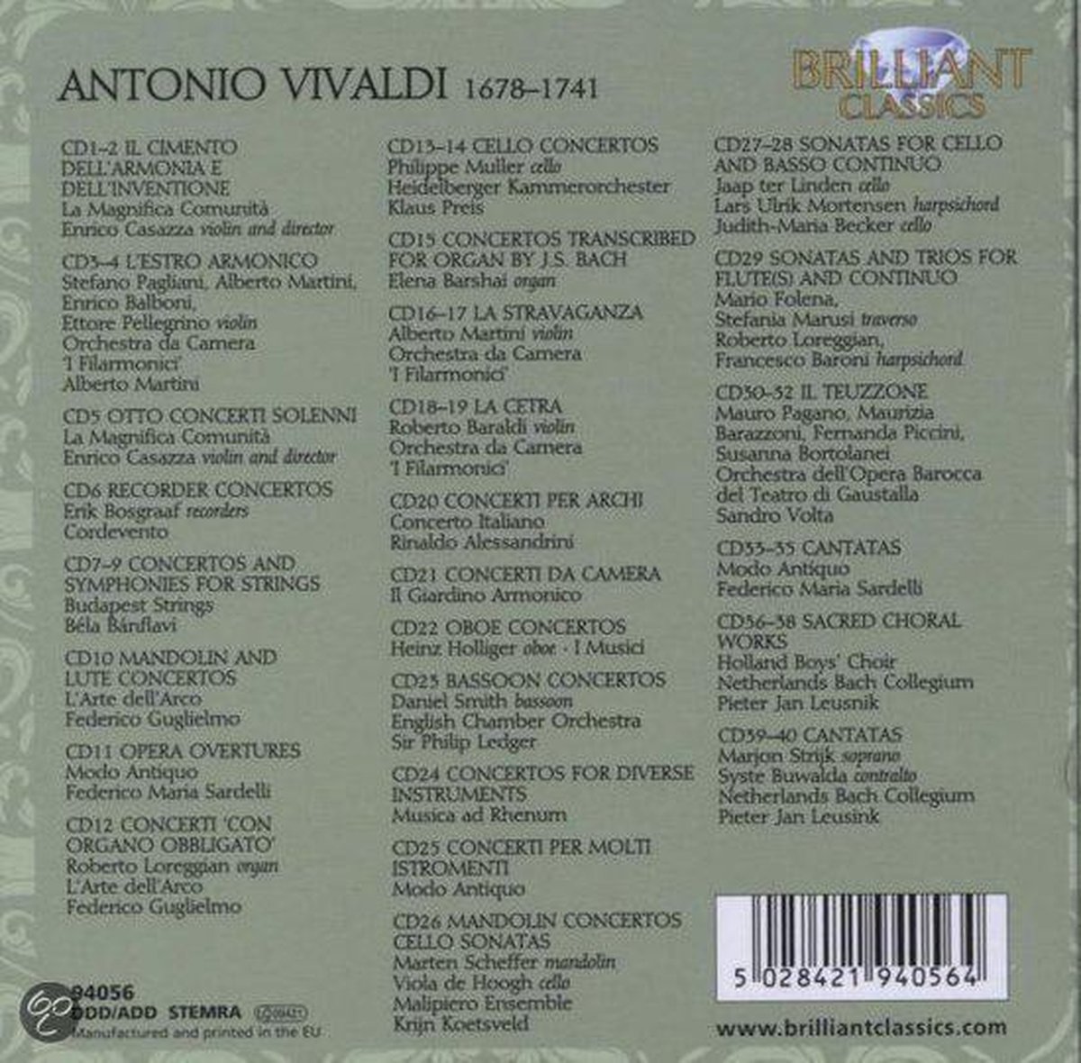 Vivaldi Edition, various artists | CD (album) | Muziek | bol