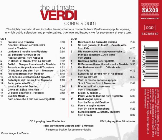 Various Artists - The Ultimate Verdi Opera Album (2 CD), Various ...