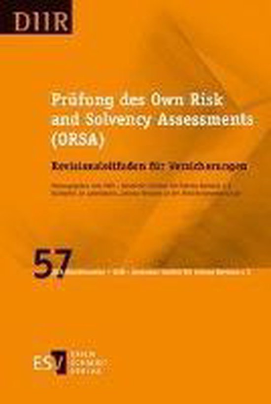 Prüfung des Own Risk and Solvency Assessments (ORSA) | 9783503163458 ...
