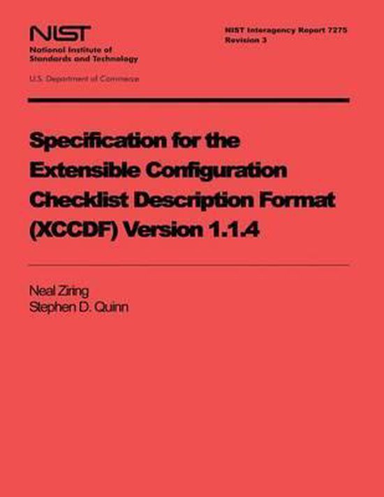 Specification for the Extensible Configuration Checklist Description ...