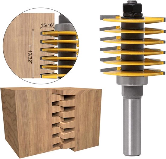 1/2 Inch Schacht Vinger Gezamenlijke Router Bit Houtbewerking Frees ...