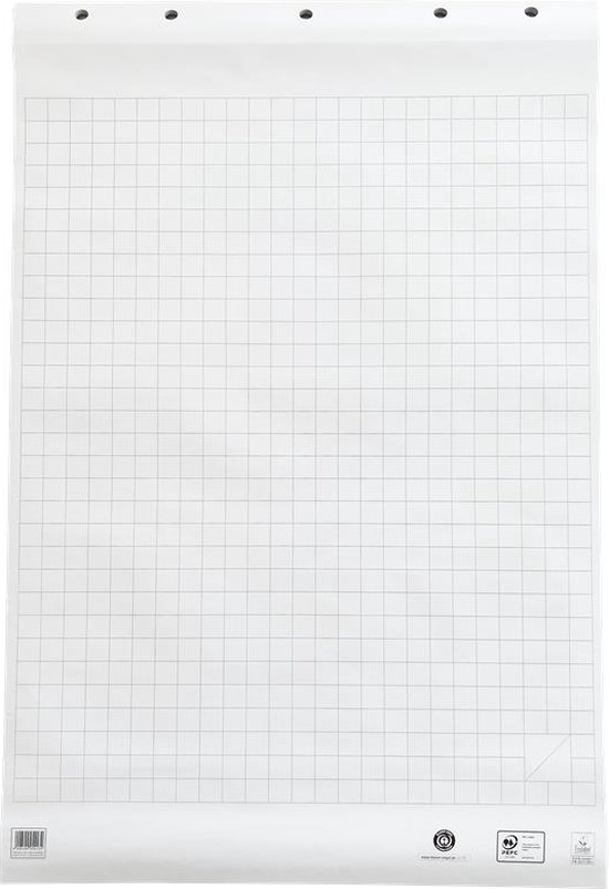 Work - Flipover papier - 1 stuk - 65x98cm - 50 vel - geruit/blanco ...