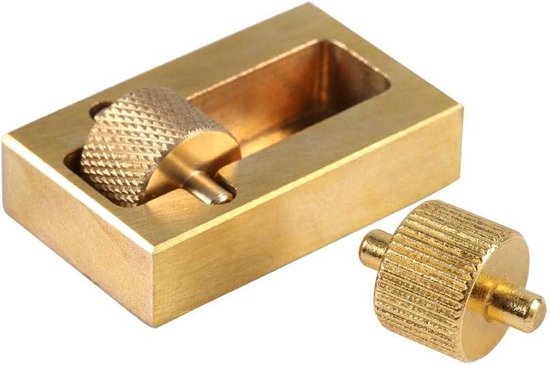 Leer Edge Roller - Messing - Olie - Lederen handwerk - Schilderij... | bol