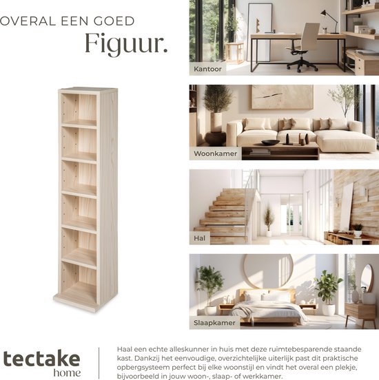 tectake® CD-Rek - Opbergruimte voor Maximaal 102 CD's - DVD-Rek en ...
