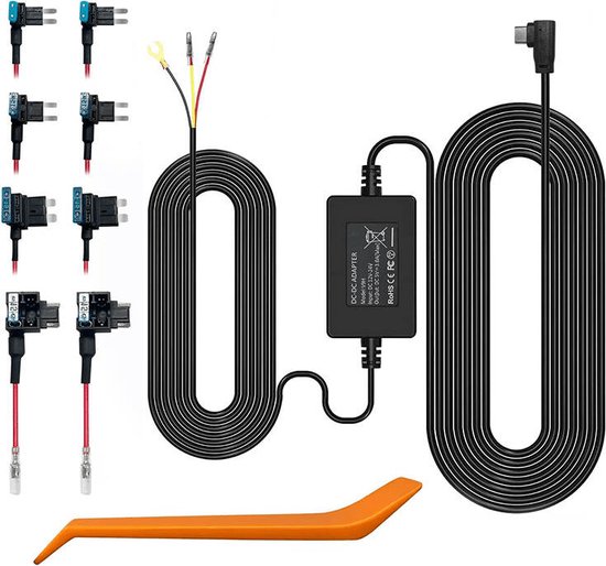 USB-C Auto Dashcam Continue Voeding Hardwire Kabel Voeding Kit [3.5M ...