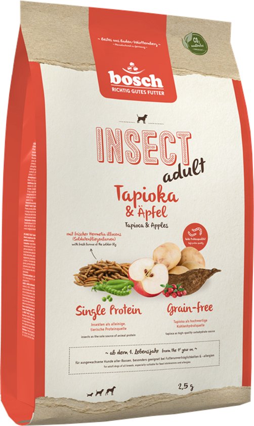 Bosch HPC Insect Adult Tapioca & Appel - 2,5kg | bol