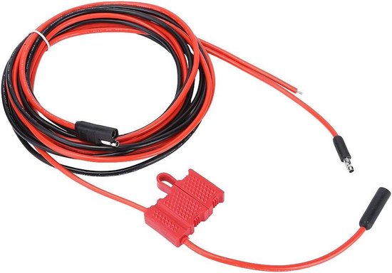 Installatiekabel Mobiele Radio - Voedingskabel met Zekering - Terminal ...