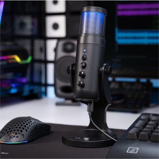 K-Mic Natrium Gaming-Microfoon RGB – Hoge Kwaliteit Audio, Anti ...