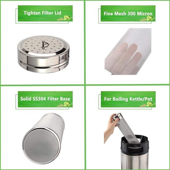 Dry Hopper Filter Stainless Steel Hop Spider Barrel Screen Strainer 300 ...