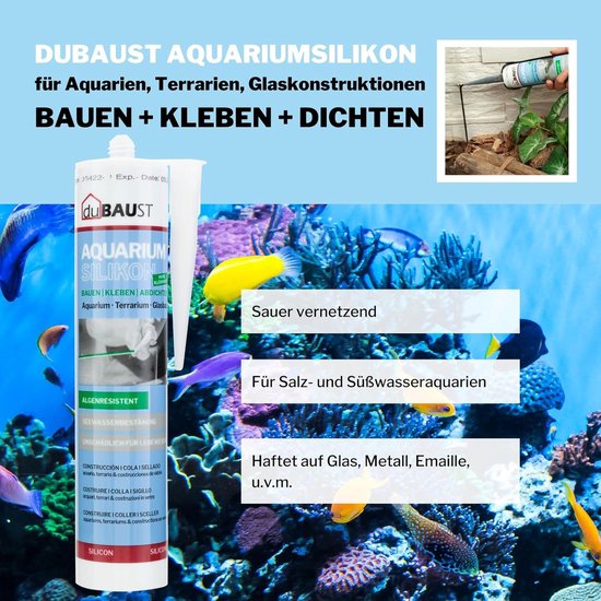 Aquarium Silicone Lijm - Ideaal voor Glascconstructies - 310ml ...