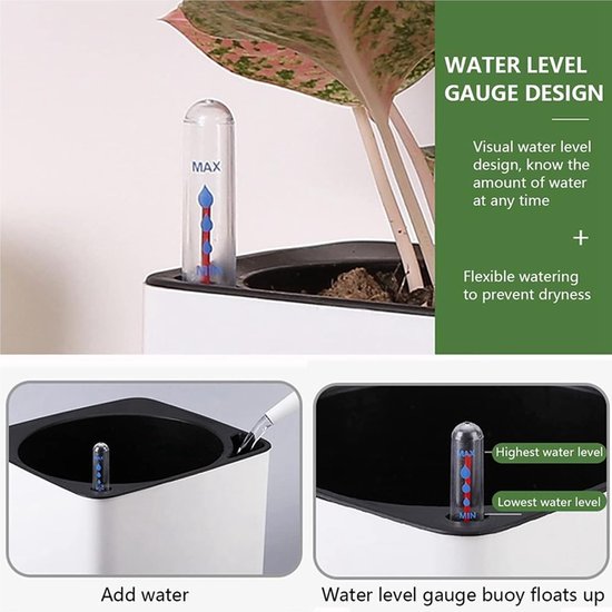 Kamerplant Waterniveau-indicator - Waterniveaumeter - Voor binnen en ...