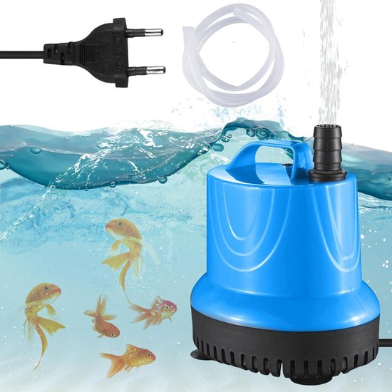 Mini-waterpomp met 3 sproeiers en 15 m slang - 25 W 1500 l/u regelbare ...