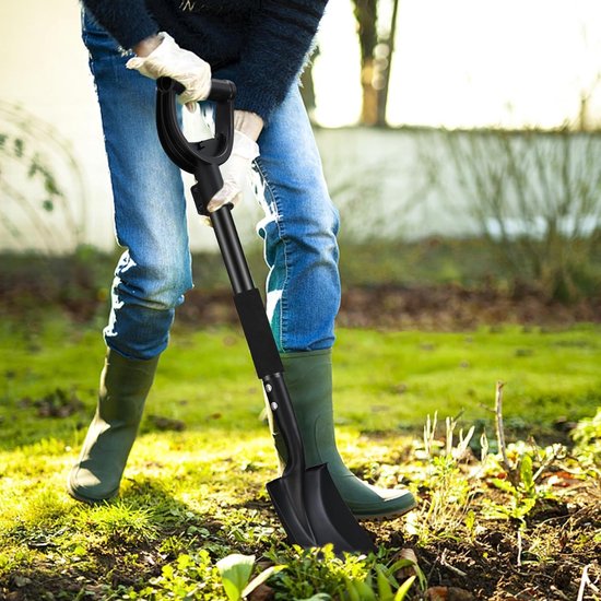 Graven kleine schep - Heavy duty metalen compacte schoppen 78 cm voor ...