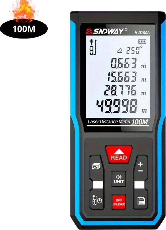 Bovista Laserafstandsmeter - Laser - Afstandsmeter - Afstandmeter ...