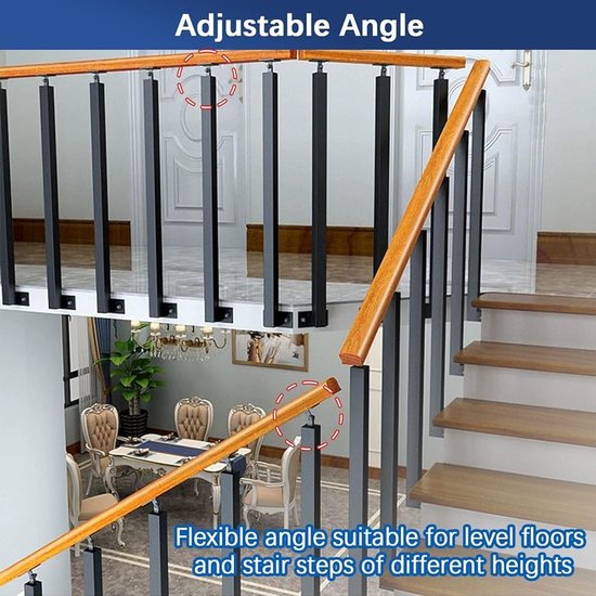 Moderne Houten Leuning Voor Outdoor Trapleuning 24 "Decking Rail met ...