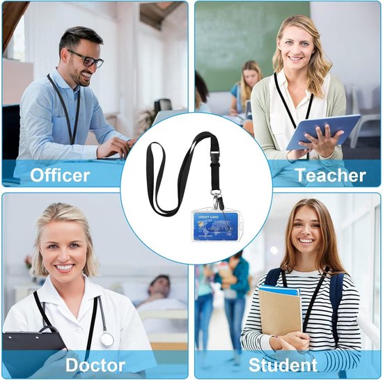 Cordon rétractable et porte-badge - 1 clip à enrouleur - Cordon ...