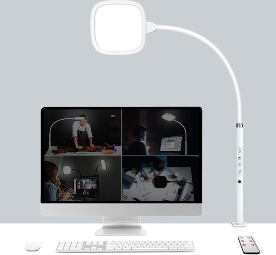 Bureaulamp LED - dimbaar en multifunctioneel - 1 stuk - zwart ...