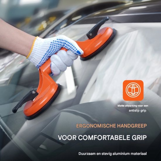 Glasdrager Powergrip - Glasdragers - Zuignap - Set van 2 Stuks - 150 kg ...