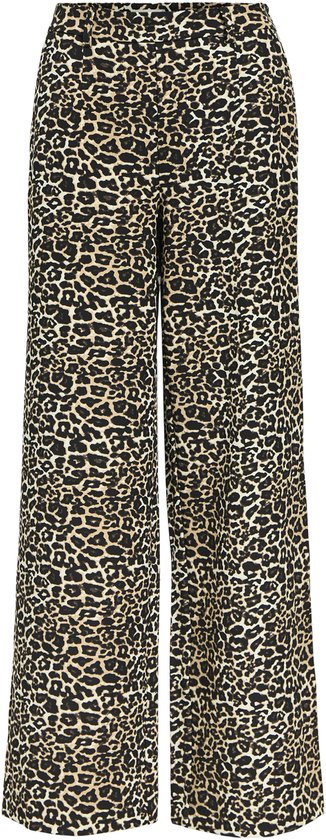Object Broek Objalba Lisa Wide Pant Print Noos 23046226 Humus/leo Dames ...