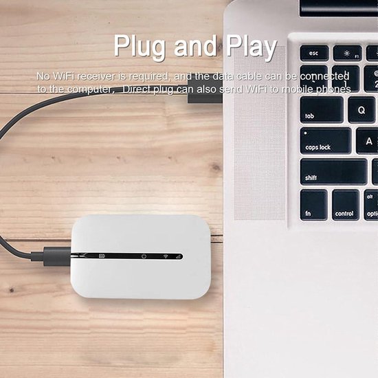 Mobiele Wifi-hotspot 4G LTE-router 150 Mbps met Simkaartsleuf 2100 MAh ...