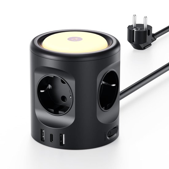 StayPowered Meervoudige Stekkerdoos - Slim & Veilig Design - 4 ...