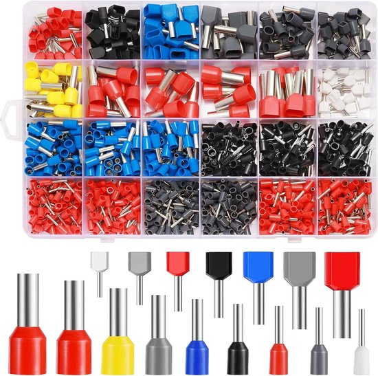 Draadhulzen Kit - 900 stuks krimpconnectoren - 0.5-16 mm² - Voor ...