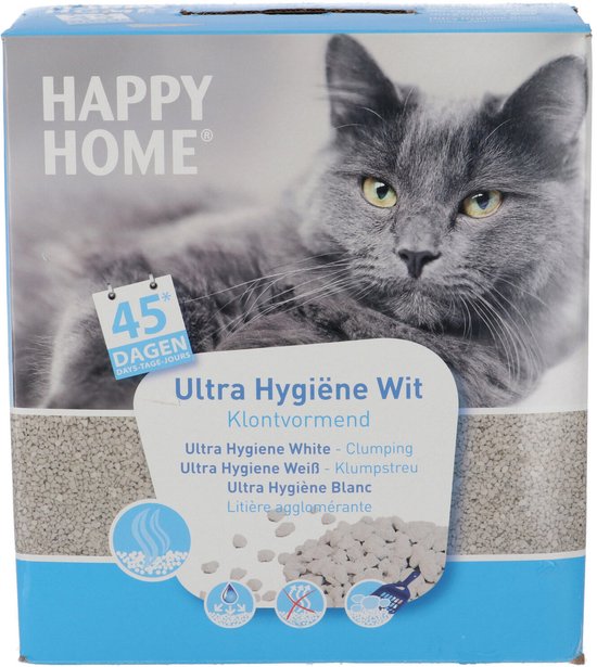 Happy Home Hygiene Ultra Hygiene Wit - Kattenbak - 10 l | bol
