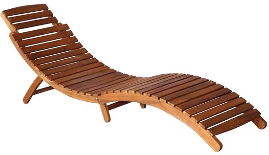 vidaXL Ligbedden - Set van 2 met tafel en kussens Ligbed - Lounge Stoel ...