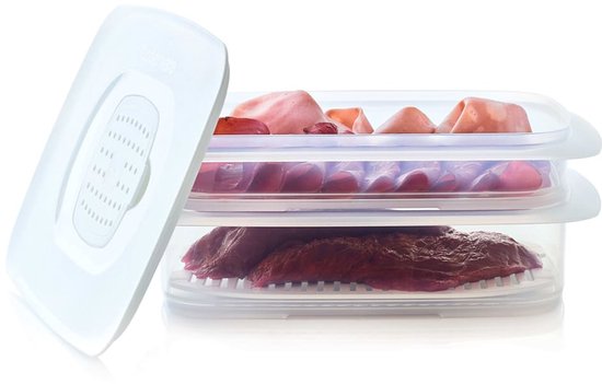 Tupperware Cool Stackable Set van 2 - Stapelbare Vleeswarendozen - Vershouddoos voor... | bol