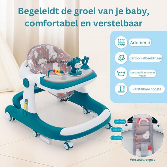 ApexArte® Loopwagen - Loopauto - Loopstoel Baby - Groen | bol