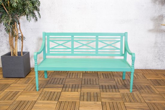 Sens-Line - Louis 3-zits-bank - 150cm - Hout Turquoise | bol