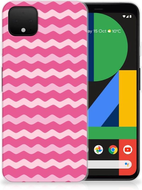 Google Pixel 4 XL TPU bumper Waves Pink | bol.com