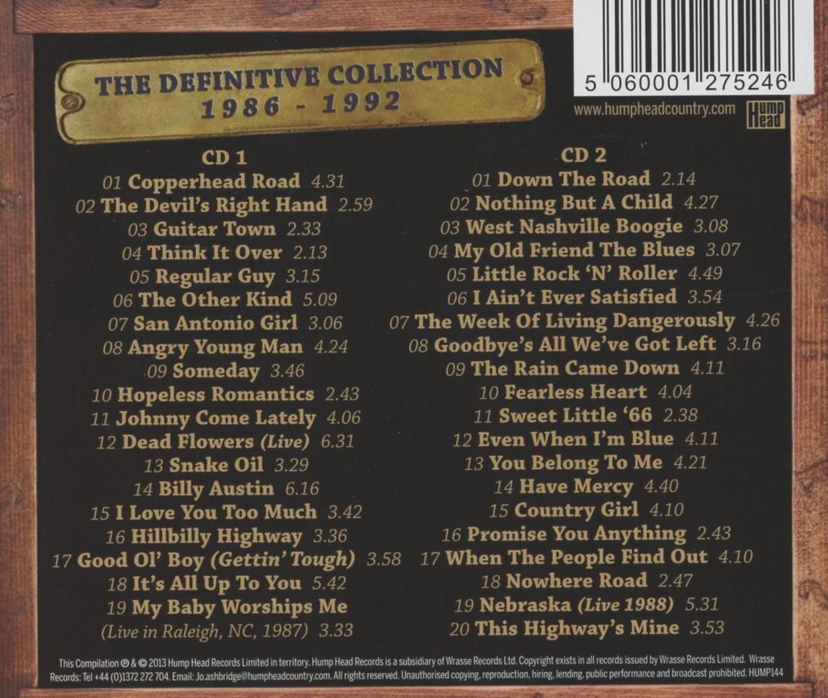 The Definitive Collection 1986-1992, Steve Earle | CD (album) | Muziek ...