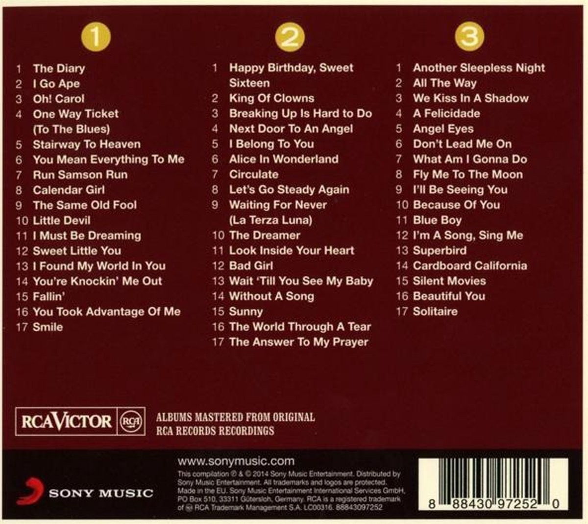 The Real... Neil Sedaka (The Ultimate Collection), Neil Sedaka | CD ...