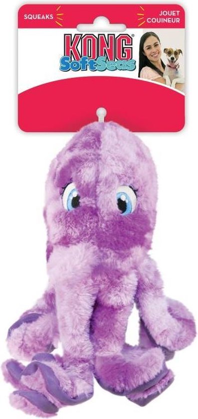 Kong Soft Seas Octopus Paars - - Small | bol