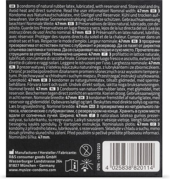 My.Size Condooms maat 47 - 3 stuks | bol.com