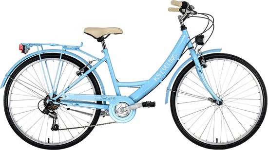 Ks Cycling Fiets Dames stadsfiets Toscane 6 versnellingen 26 inch blauw ...