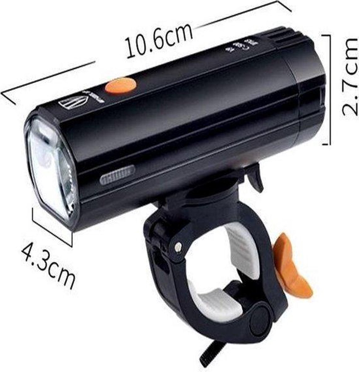 LED-fietsverlichting (VOORLICHT) - 450 Lumen - voor fietsen, E-steps ...