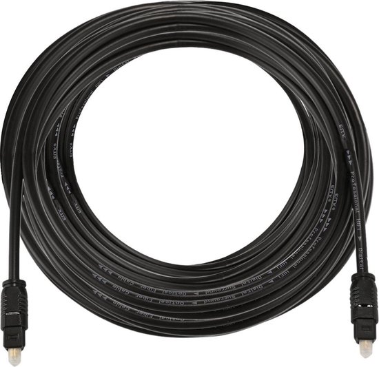 ETK Digital Toslink Optical kabel 8 meter / audio male to male ...