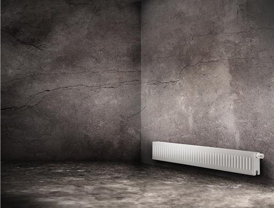 Radson paneelradiator Integra Plint, staal, wit, (hxlxd) 200x1600x152mm ...