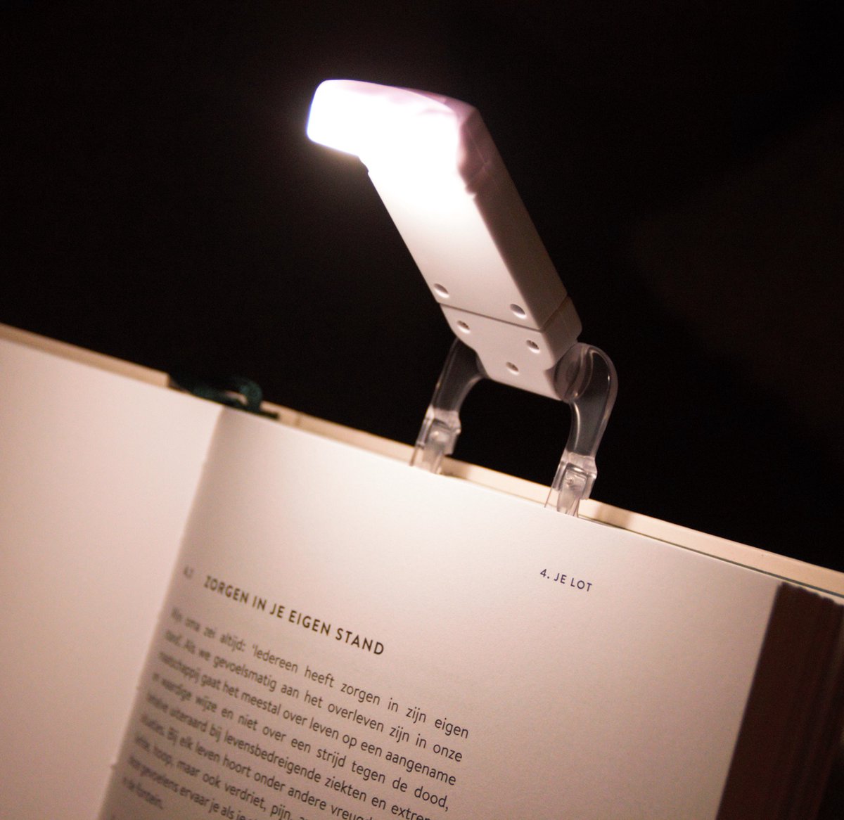 Leeslamp voor boek - Draadloos leeslampje met soepele klem - USB ...