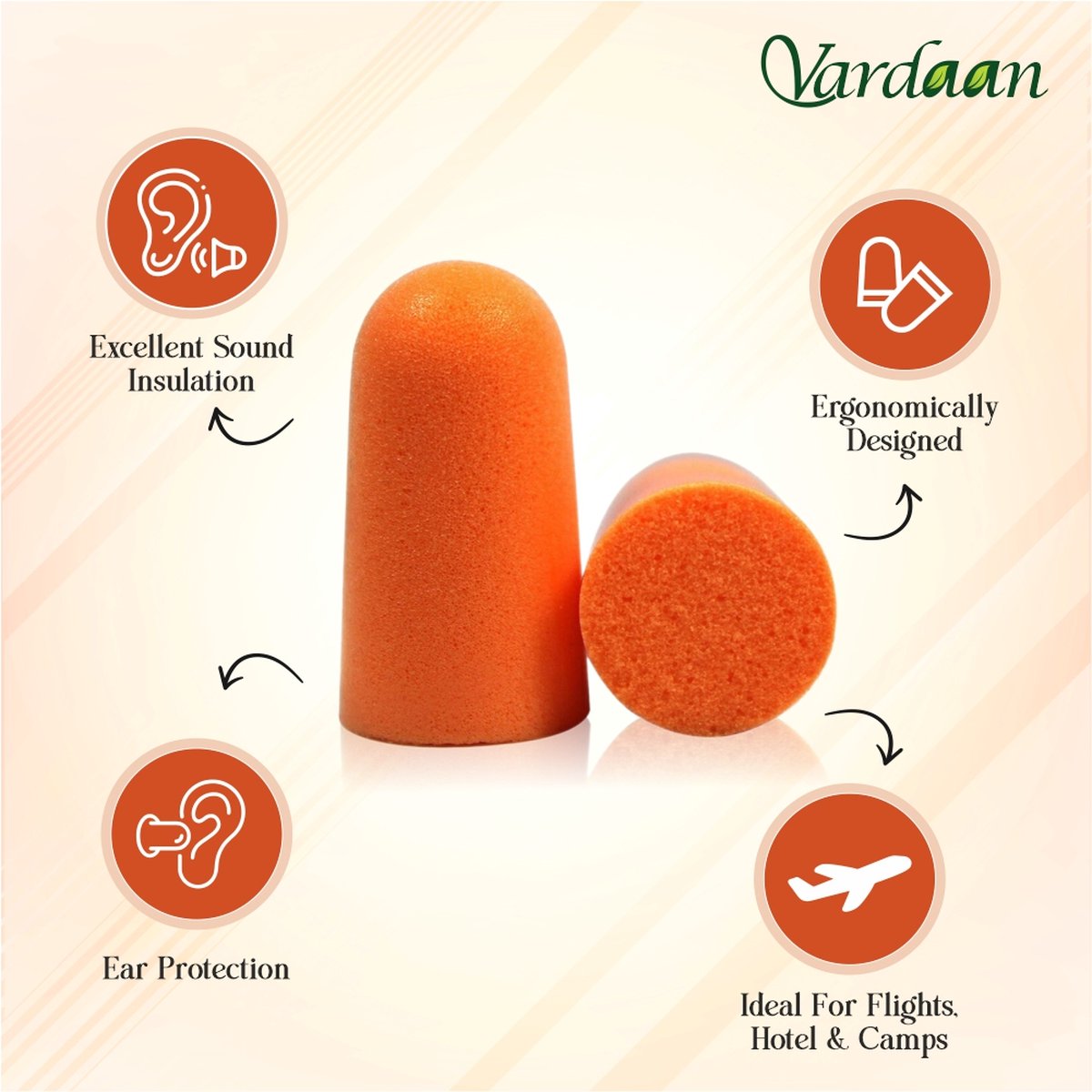 Earplugs - Vardaan Ear Plugs for Working - 200 Pairs Reusable - Perfect ...