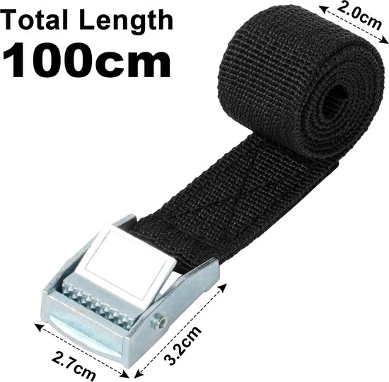 Stevige gesp band: de URAQT sjorband is strak geweven van ...