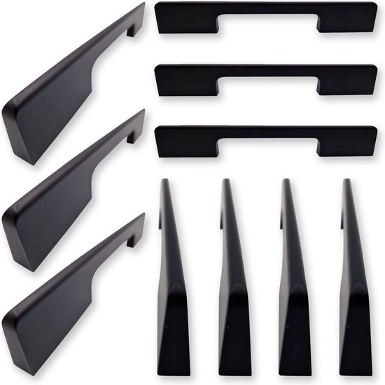 Handgreep / Keukengreep design Zwart 128 mm 20 Stuks - Design ...